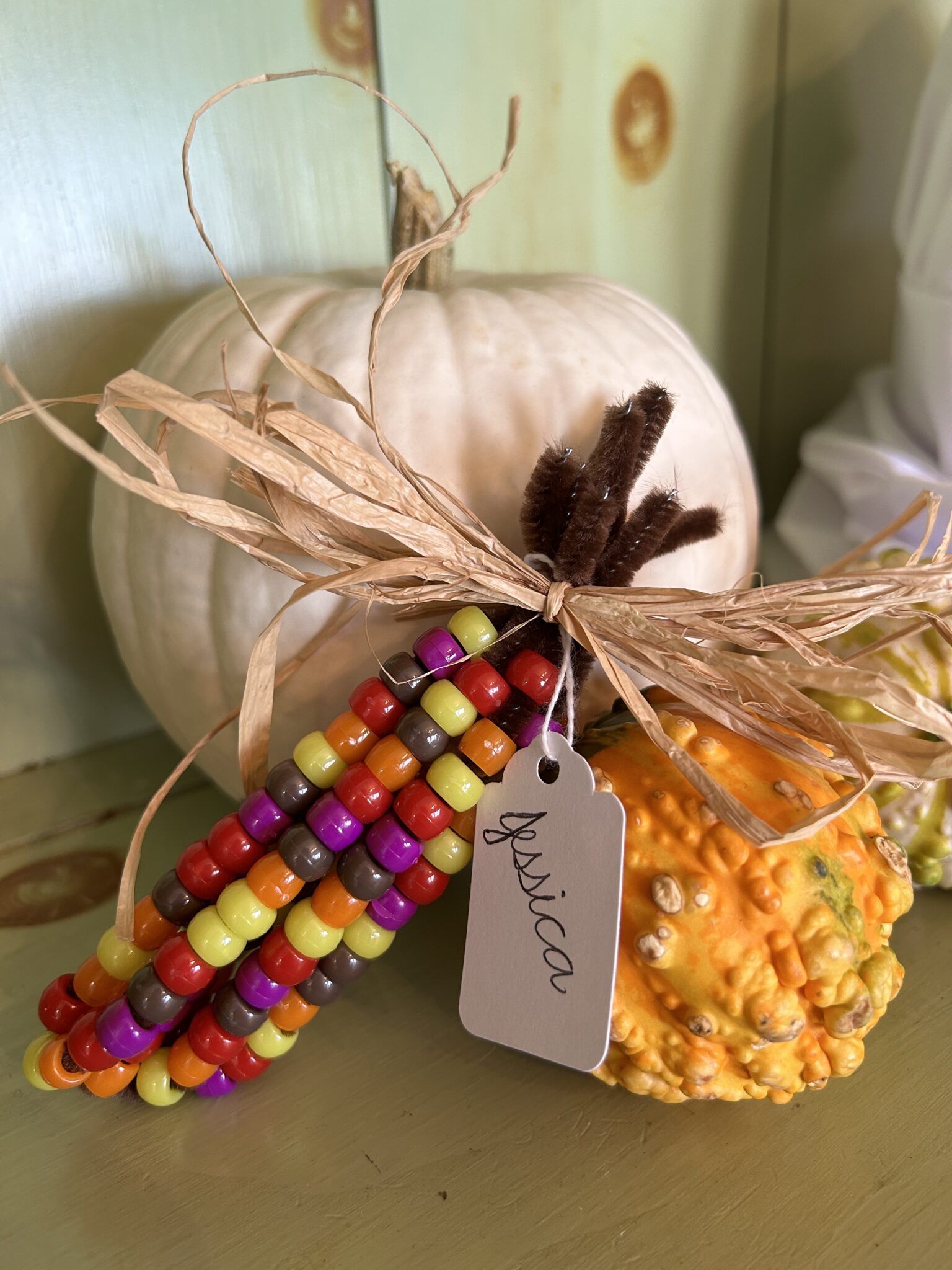 Thanksgiving Corn Table Decoration - VeryVera Cooking Camp